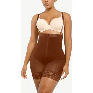 SHAPELLX Firm Compression Bodysuit Shaper - Mocha