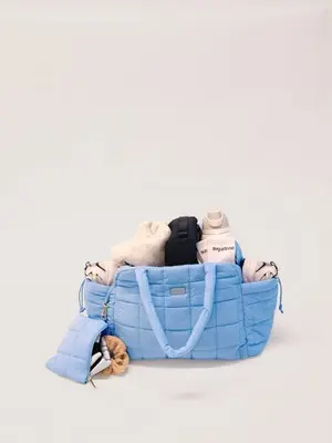 AUGUSTNOA Weekender Duffle Bag - Light Blue