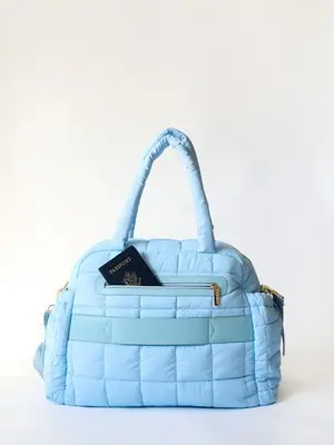 AUGUSTNOA Weekender Duffle Bag - Light Blue