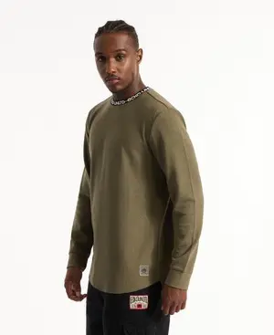 ECKO UNLTD. Keep Your Head Up Thermal Top - Olive
