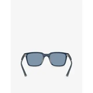 Oliver Spencer Rectangle-frame Sunglasses - Blue