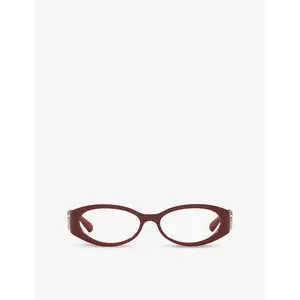 Gucci GC002294 Round-Frame Optical Sunglasses Red