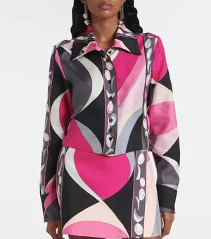 Emilio Pucci Pesci Silk Twill Shirt