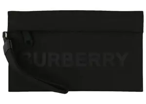 Burberry Logo Nylon Pouch - Black