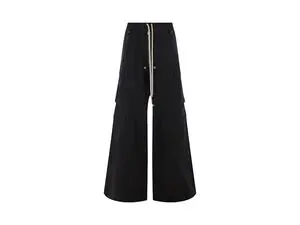Rick Owens Tencel Double Cargo Jumbo Belas Pants - Black