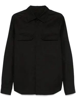 Rick Owens Cotton Work Shirt - Black