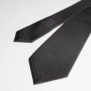 Gucci Gg Silk Jacquard Tie - Grey