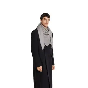 Gucci Gg Wool And Silk Jacquard Shawl