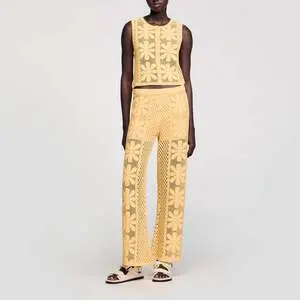 Sandro Crochet Top