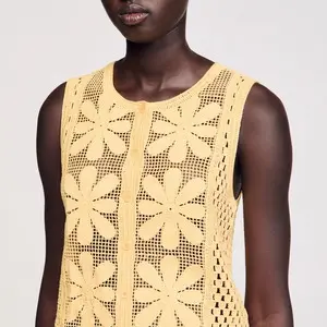 Sandro Crochet Top