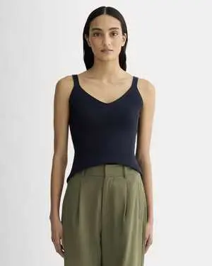 Everlane Fine Knit Cami Top - Navy