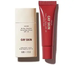 CAY SKIN Mo'bay Spf 30 Drops & Spf 30 Lip Balm - One-color