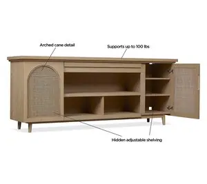REAL FLAME Dahlia 76' Media Tv Stand