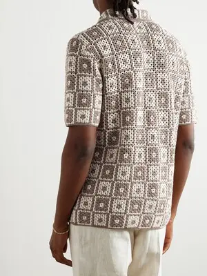 Altea Crocheted Cotton Shirt