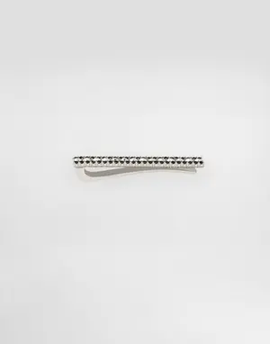 Dolce & Gabbana Metal Rhinestone-detailed Tie Clip - Silver