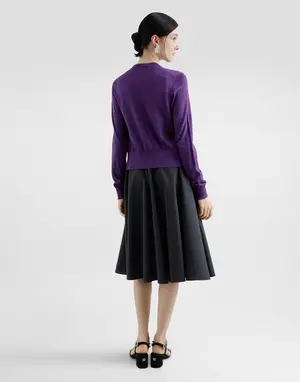 Dolce & Gabbana Woolen Midi Circle Skirt
