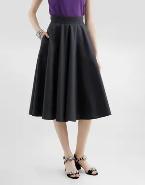 Dolce & Gabbana Woolen Midi Circle Skirt