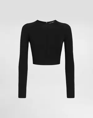 Dolce & Gabbana Cropped Viscose Sweater