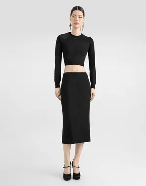 Dolce & Gabbana Cropped Viscose Sweater