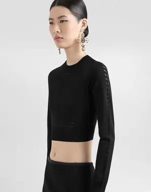Dolce & Gabbana Cropped Viscose Sweater