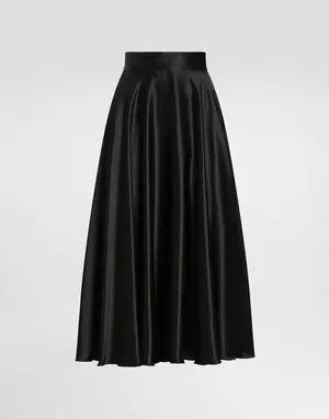 Dolce & Gabbana Silk Satin Circle Skirt