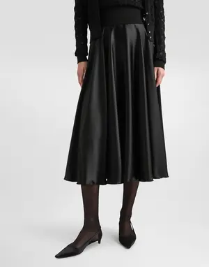 Dolce & Gabbana Silk Satin Circle Skirt