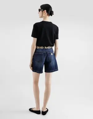 Dolce & Gabbana Jersey T-shirt With Dg Logo Embroidery - Black