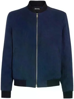 Zegna Oasi Bomber Jacket - Blue