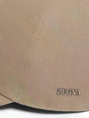 Zegna Oasi Lino Baseball Cap - Neutrals