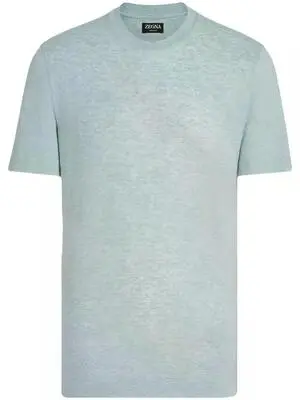 Zegna Oasi Lino T-shirt - Blue