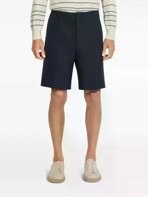 Zegna Oasi Lino Shorts - Blue