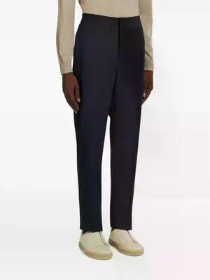Zegna Oasi Lino Trousers - Blue
