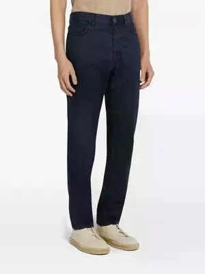 Zegna Roccia Straight Leg Jeans - Blue