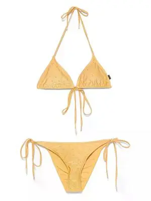 Goldbergh Crystal-embellished Bikini Set - Yellow