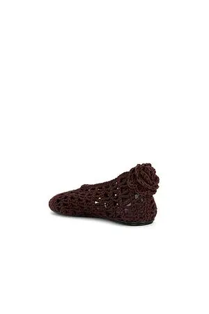 Magda Butrym Crochet Ballet Flat