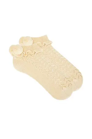 Valentino Garavani Pom Pom Ankle Socks - Betulla