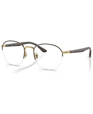 Ray-ban Square Eyeglasses - Brown On Arista