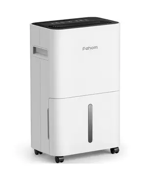 FEHOM 50 Pints Dehumidifier For Home Basements 4 - Open White