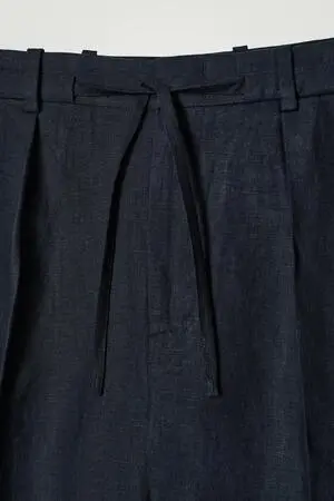 Cos Tailored Drawstring Linen Shorts