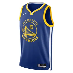 Nike Golden State Warriors Icon Edition Dri-fit Nba Swingman Jersey - Blue