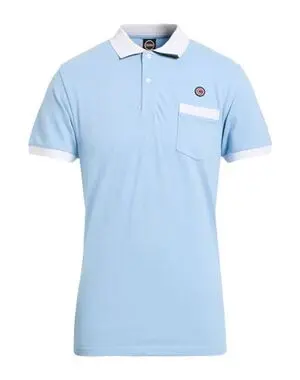 COLMAR Man Polo Shirt White Size S Cotton, Elastane Blue