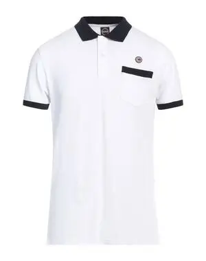 COLMAR Polo Shirt Size Cotton, Elastane - White