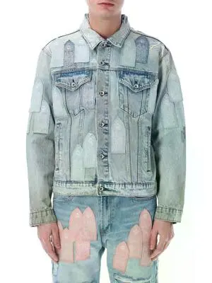 WHO DECIDES WAR Patch-detailing Jacket - Blue
