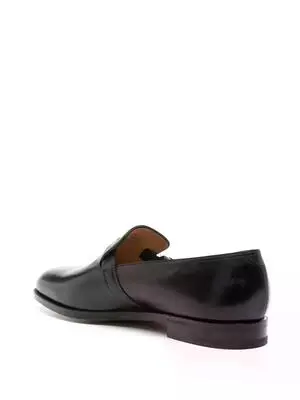 John Lobb Leather Monk Shoes - Black