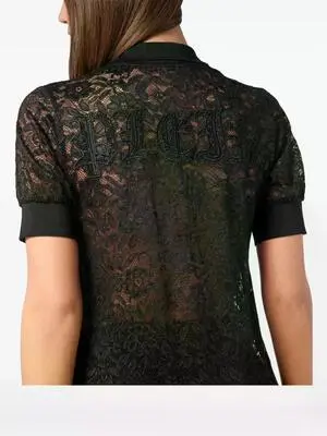 Philipp Plein Lace Polo Top