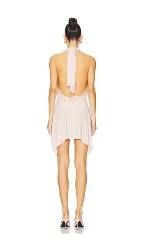 Norma Kamali Convertible Halterneck Mini Dress