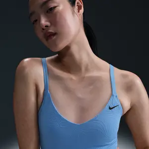 Nike Swim Water Texture V-neck Midkini - Blue