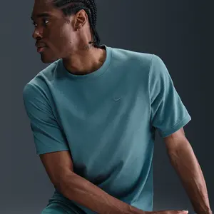 Nike Dri-fit Seersucker Short-sleeve Versatile Top - Blue