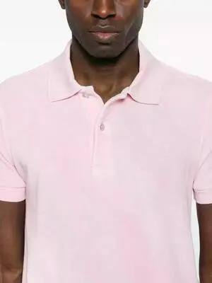 TOM FORD Towelling Polo Shirt - Pink