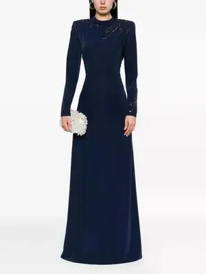 CRISTALLINI Nemesis Maxi Dress - Blue